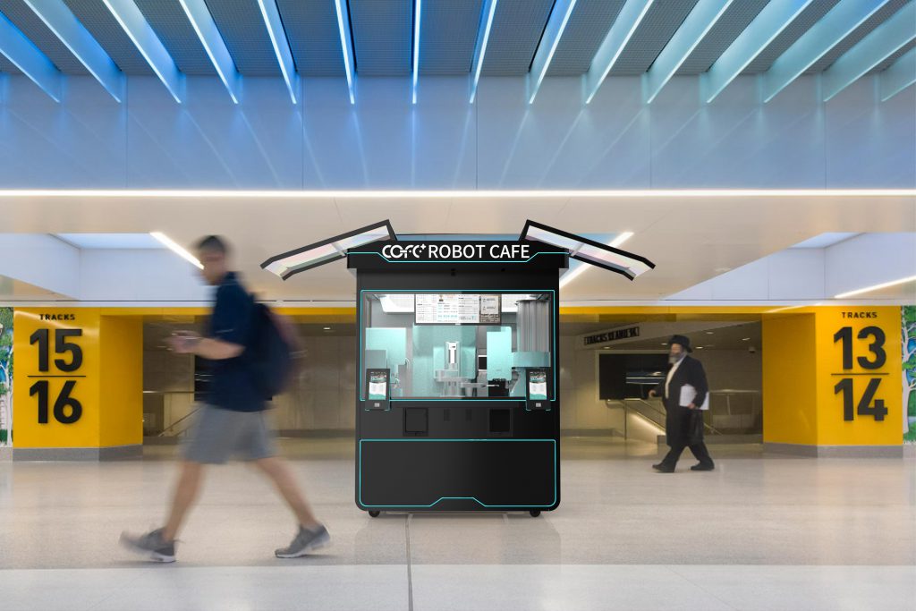 COFE+ Robot Coffee Kiosk - Automated Coffee Business for Indoor Spaces