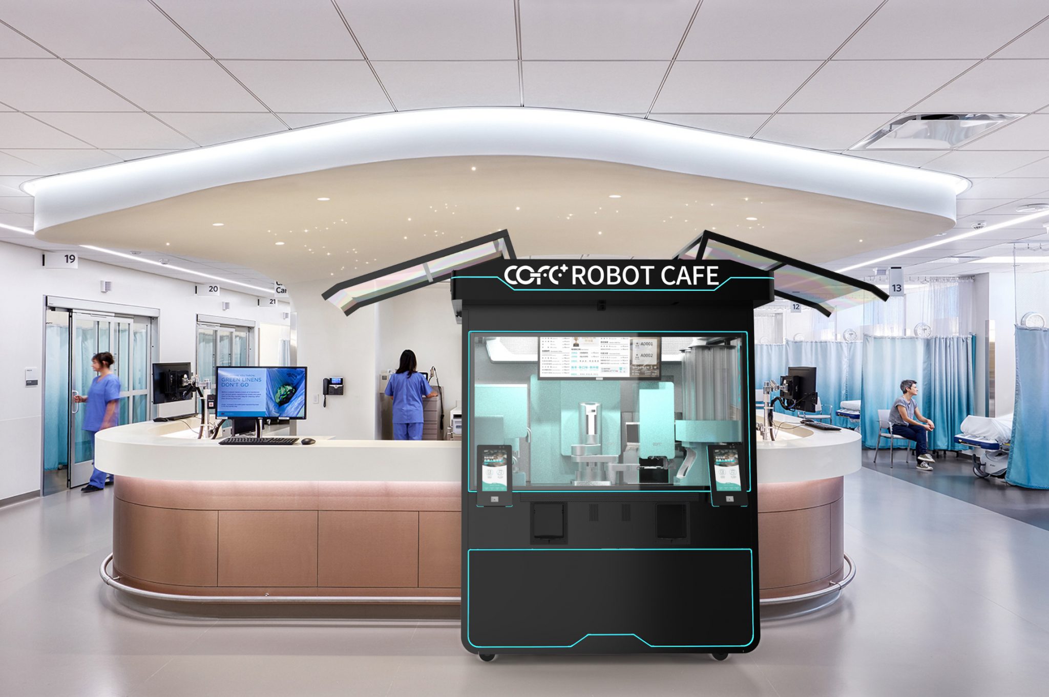 Robot Coffee Kiosk (Outdoor) - Cofe+ | robot barista cafe | robotic ...